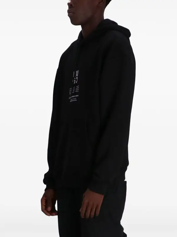 Hugo Printed Cotton Hoodie