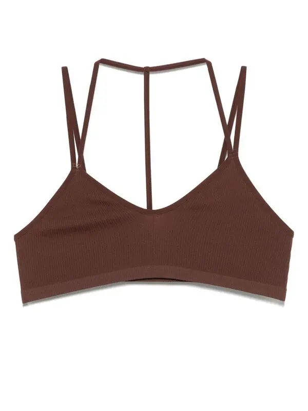 ANDREĀDAMO Fine-ribbed Bra - Brown