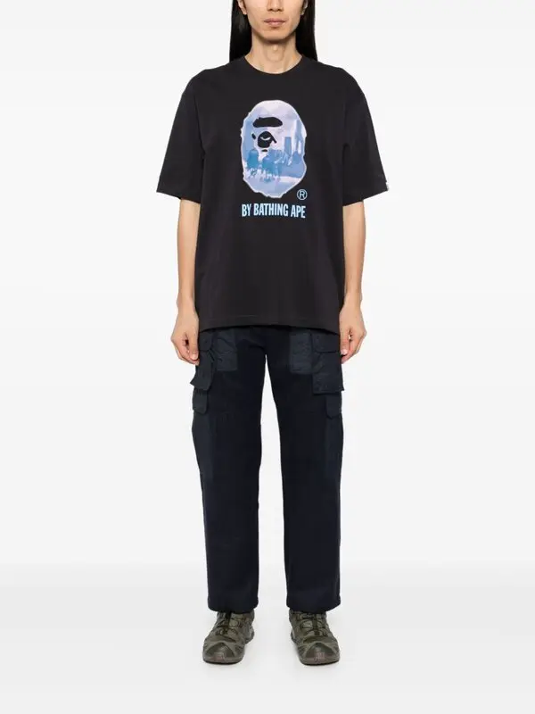 A BATHING APE Logo Print T-shirt