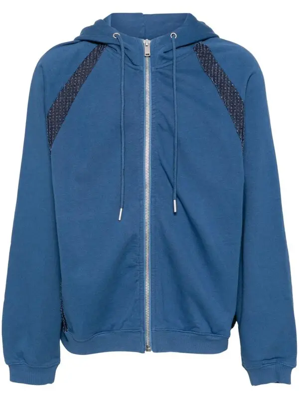 FIVE CM Panelled Zip-up Hoodie