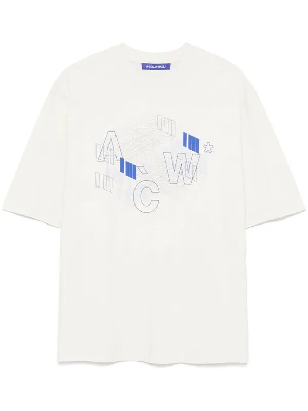 A-COLD-WALL* Schematic T-shirt - Neutrals