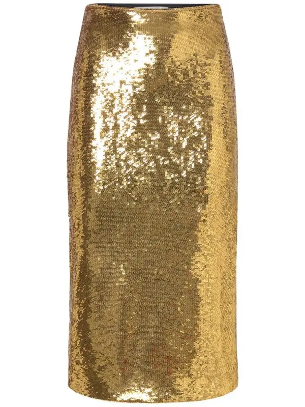 ERMANNO FIRENZE Sequinned Midi Skirt