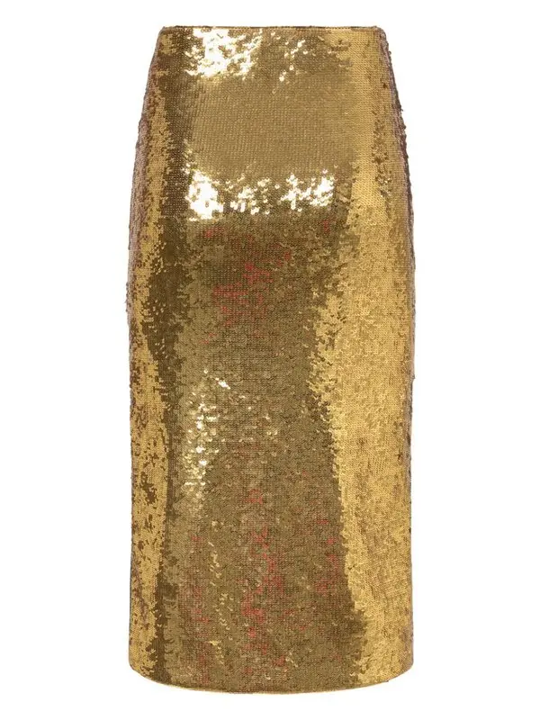 ERMANNO FIRENZE Sequinned Midi Skirt
