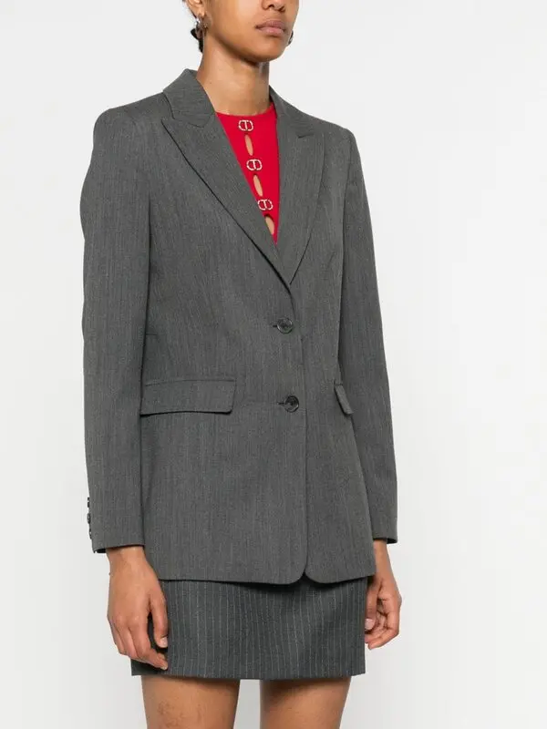 TWINSET Logo-plaque Blazer - Grey