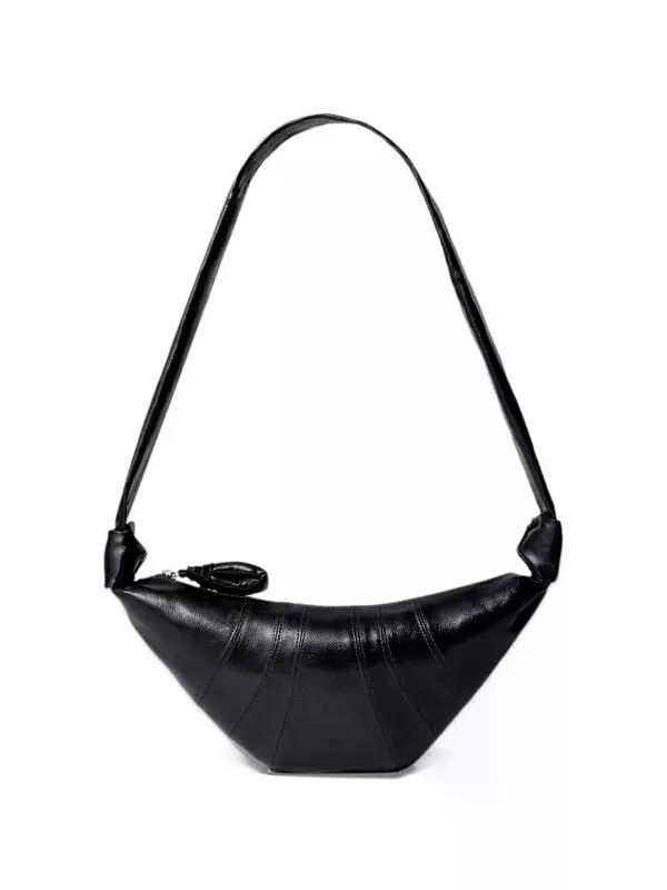LEMAIRE Small Croissant Bag In Coated Cotton - Black