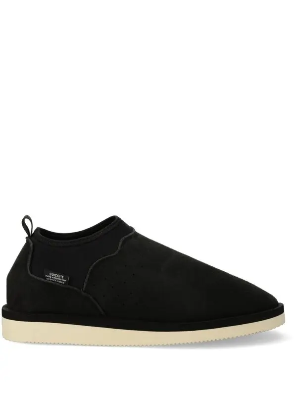 Suicoke Suede Slippers - Black