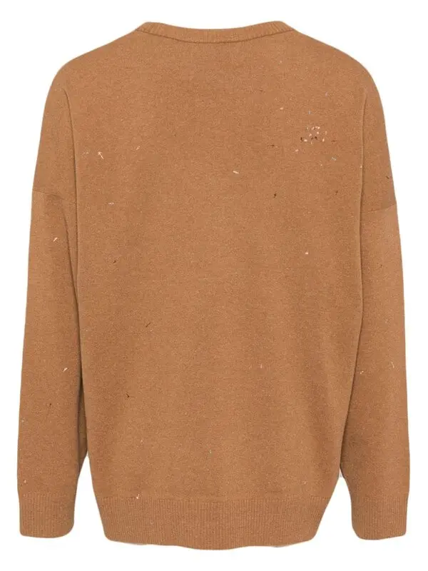 Undercover Cross-embroidered Jumper - Neutrals