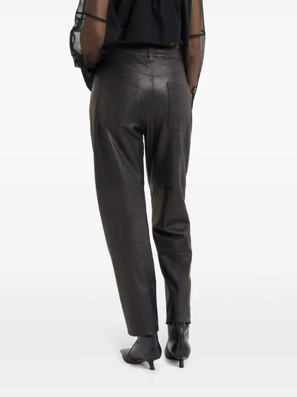 Brunello Cucinelli Leather Trousers