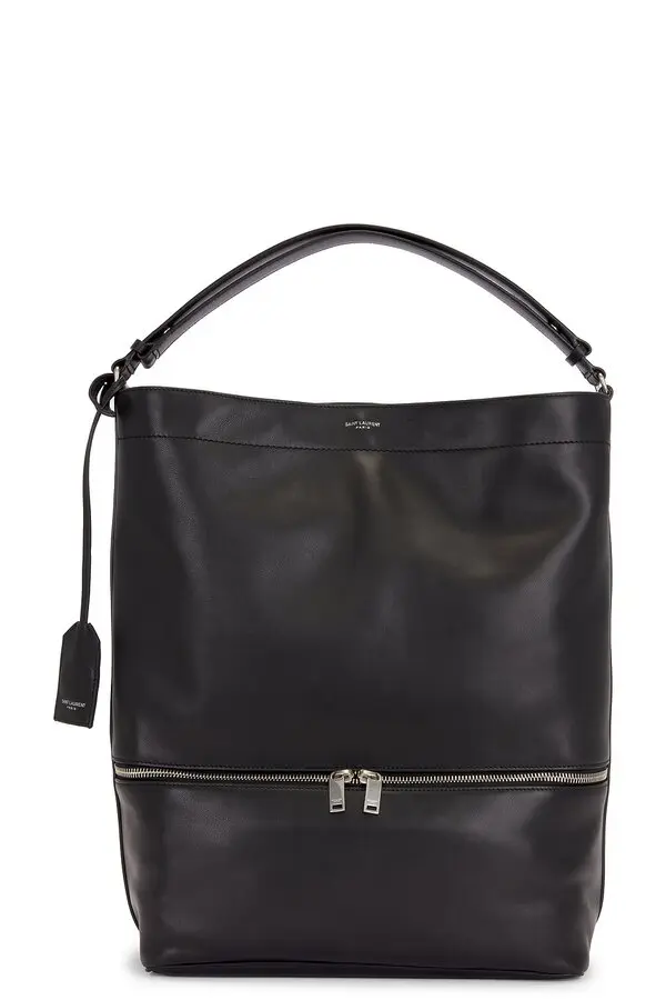 Saint Laurent Long Hobo - Black