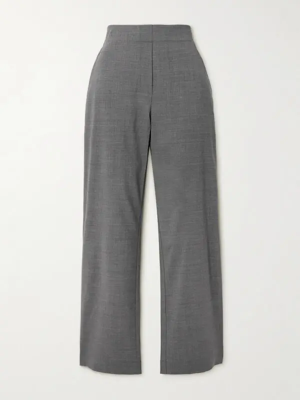 LESET Jane Stretch-wool Straight-leg Pants