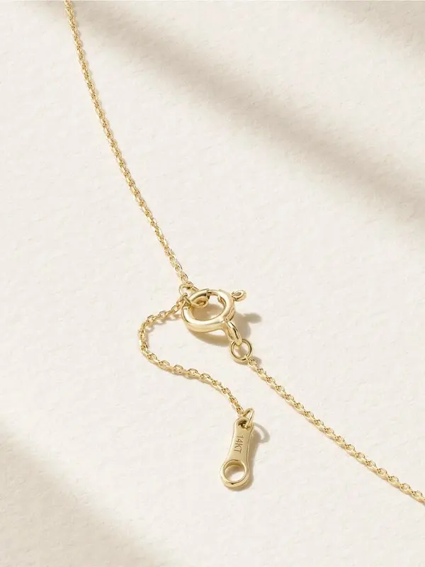 Mizuki 14-karat Necklace With Diamond