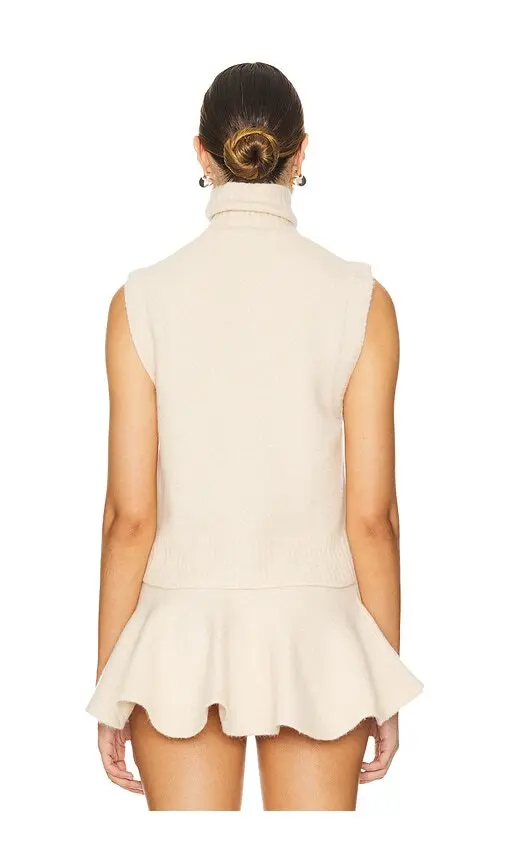 Susana Monaco Mapache Mock Neck Vest