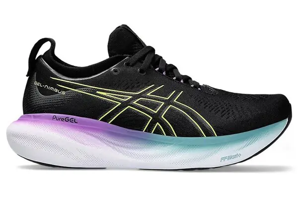 Asics Gel-nimbus 25 Sneakers - Black/glow Yellow