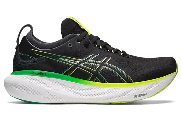 Asics Gel-nimbus 25 Sneakers - Black/lime Zest