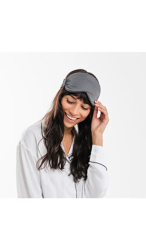 ETTITUDE Sateen Eye Mask - Charcoal