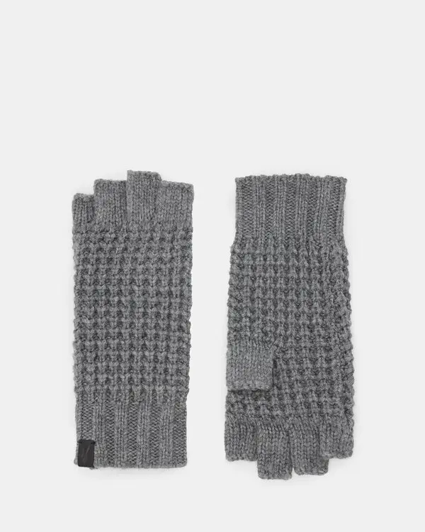 ALLSAINTS Nevada Fingerless Gloves - Grey
