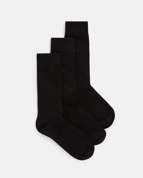 ALLSAINTS Adan Multi Pack Socks - Black