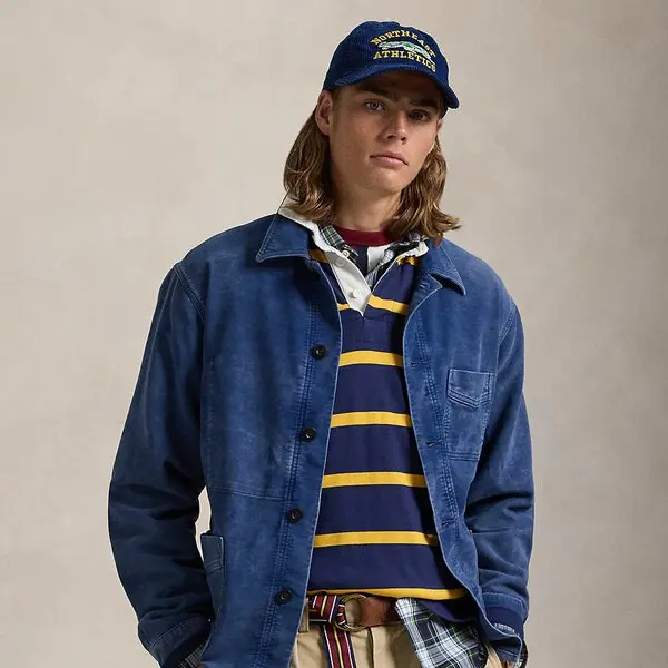 POLO RALPH LAUREN【モールスキン ユーティリティー ジャケット】 Ralph Lauren Moleskin Utility Jacket In Melazzo - 40% Off