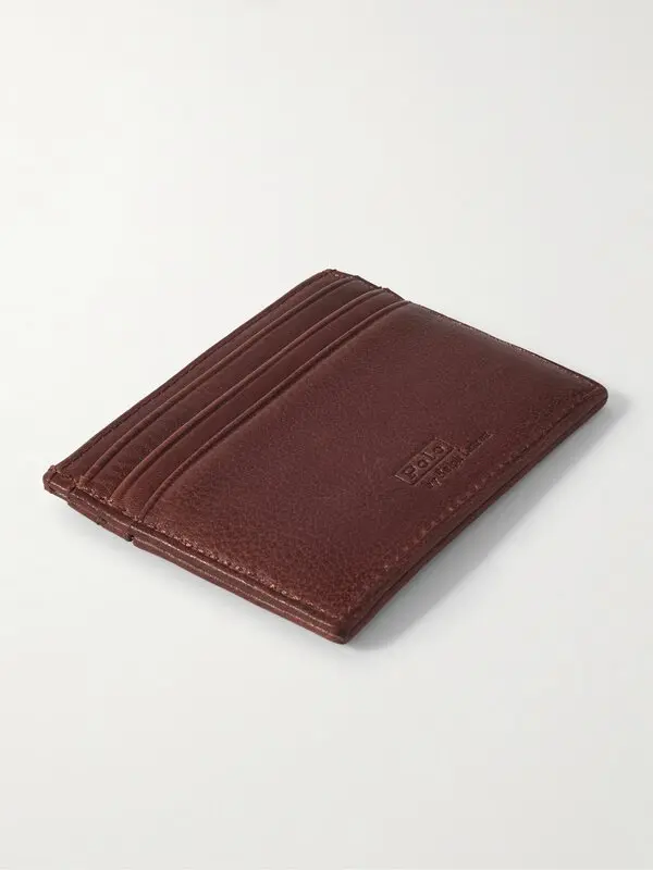 Polo Ralph Lauren Heritage Logo-debossed Full-grain Leather Cardholder