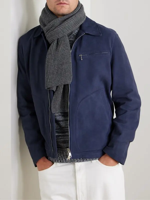 Johnstons Of Elgin Ribbed Cashmere Scarf