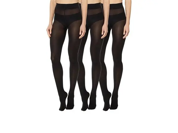 Wolford Velvet De Luxe 66 3-pack Hose - Black
