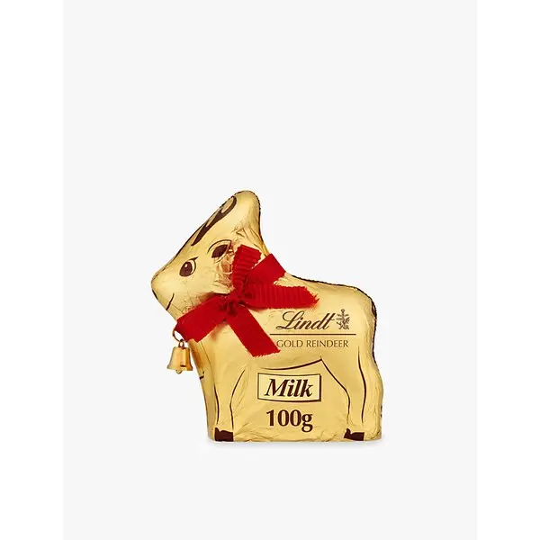 LINDT Gold Reindeer Milk Chocolate 100g