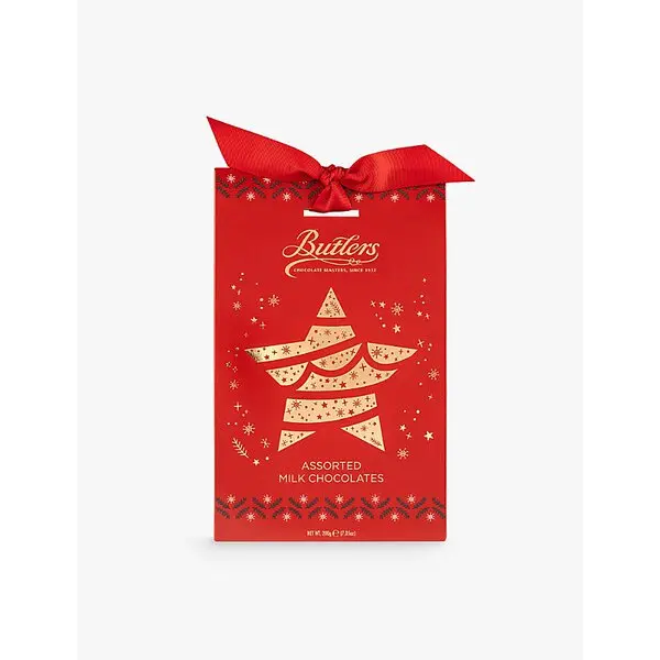BUTLERS Assorted Milk Chocolates 200g Luxury Red Christmas Pouch