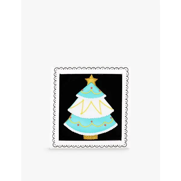 BISCUITEERS Christmas Tree Gingerbread Iced Biscuit 20g
