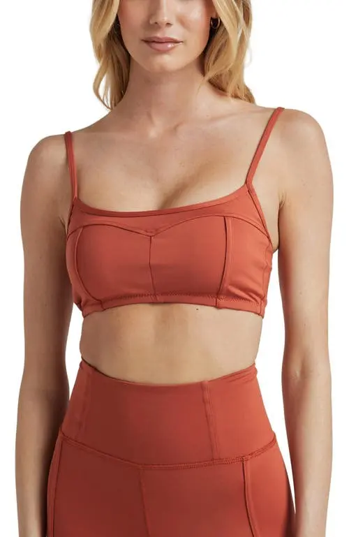LOSANO Contour Bralette - Baked Clay