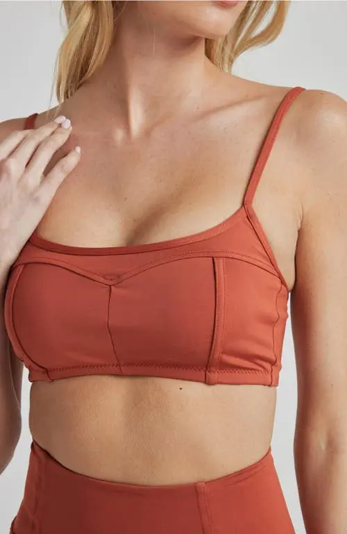 LOSANO Contour Bralette - Baked Clay
