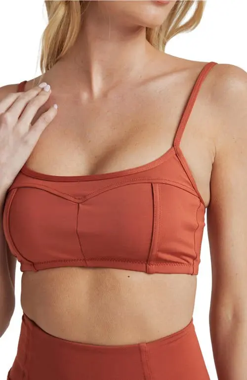 LOSANO Contour Bralette - Baked Clay