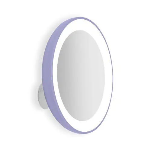 ZADRO Lighted Compact Mirror With 10x Magnification & Suction Cup - Lavender