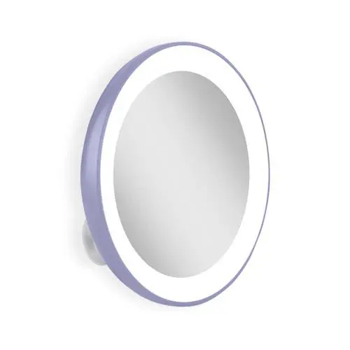 ZADRO Lighted Compact Mirror With 10x Magnification & Suction Cup - Lavender