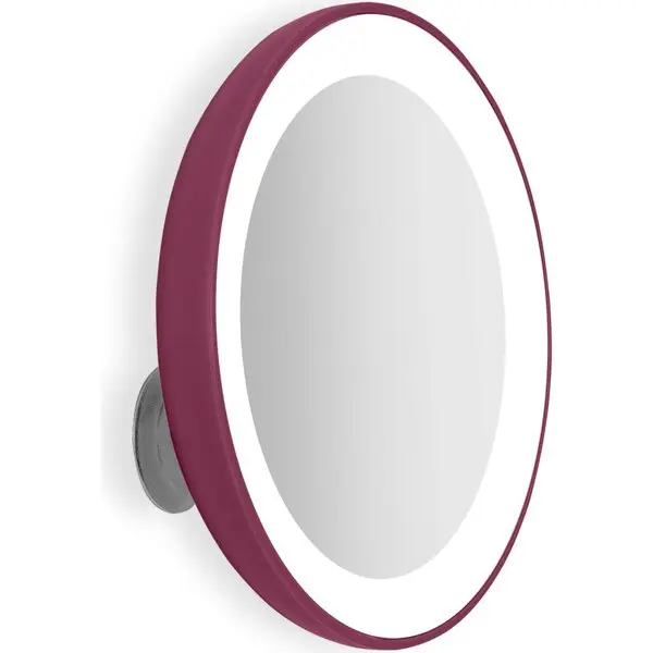 ZADRO Lighted Compact Mirror With 10x Magnification & Suction Cup - Magenta