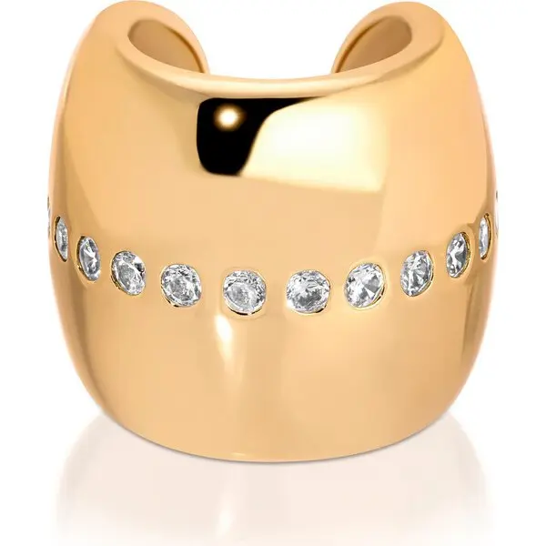 Ettika Cubic Zirconia Ear Cuff - Gold