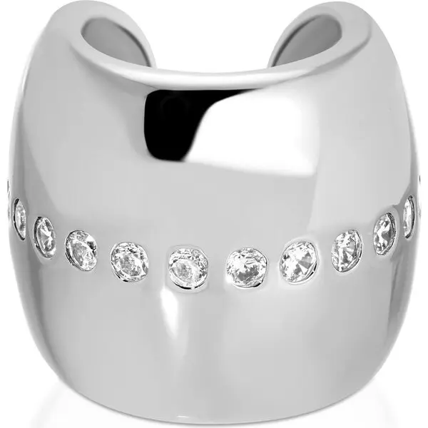 Ettika Cubic Zirconia Ear Cuff - Silver