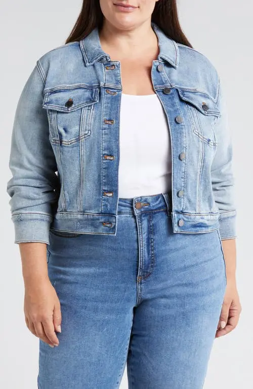 Universal Standard Kelsey Denim Jacket - Light Blue