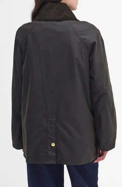 Barbour Allerston Water Resistant Waxed Cotton Jacket - Olive/ancient