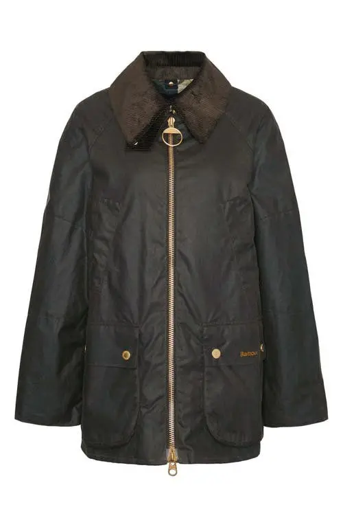 Barbour Allerston Water Resistant Waxed Cotton Jacket - Olive/ancient