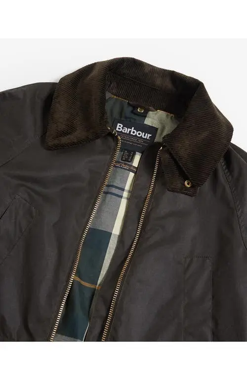 Barbour Allerston Water Resistant Waxed Cotton Jacket - Olive/ancient