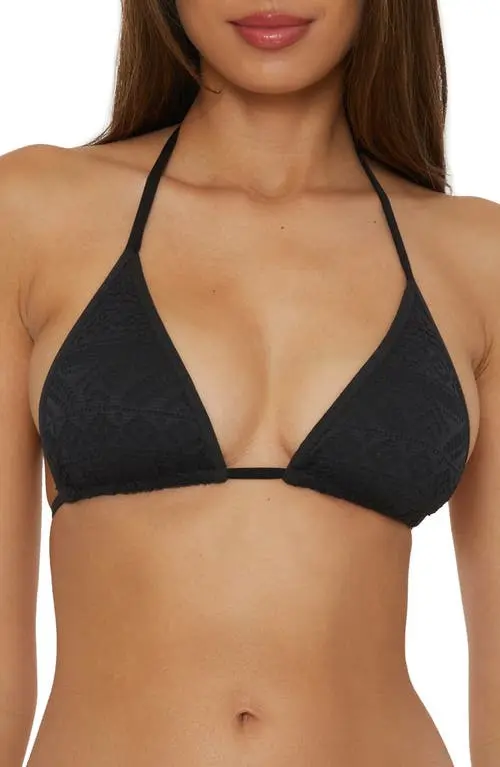 BECCA® By Rebecca Virtue Color Play Triangle Bikini Top - Black