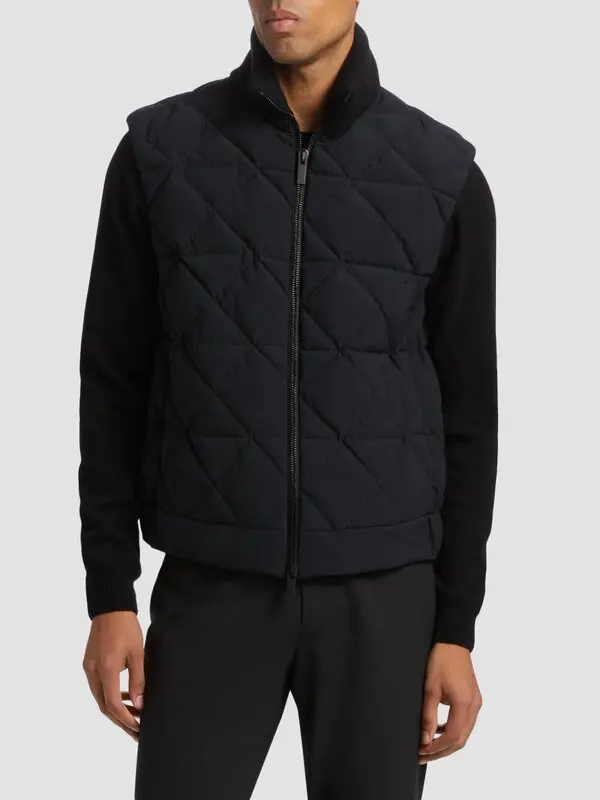 Giorgio Armani Quilted Nylon Puffer Vest