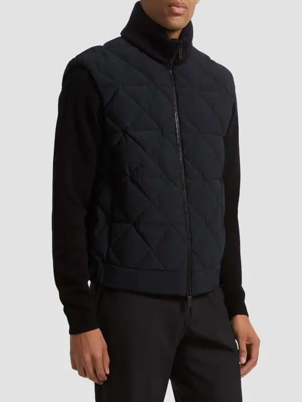 Giorgio Armani Quilted Nylon Puffer Vest