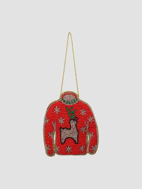 SUDHA PENNATHUR Ugly Sweater Beaded Ornat - Multi