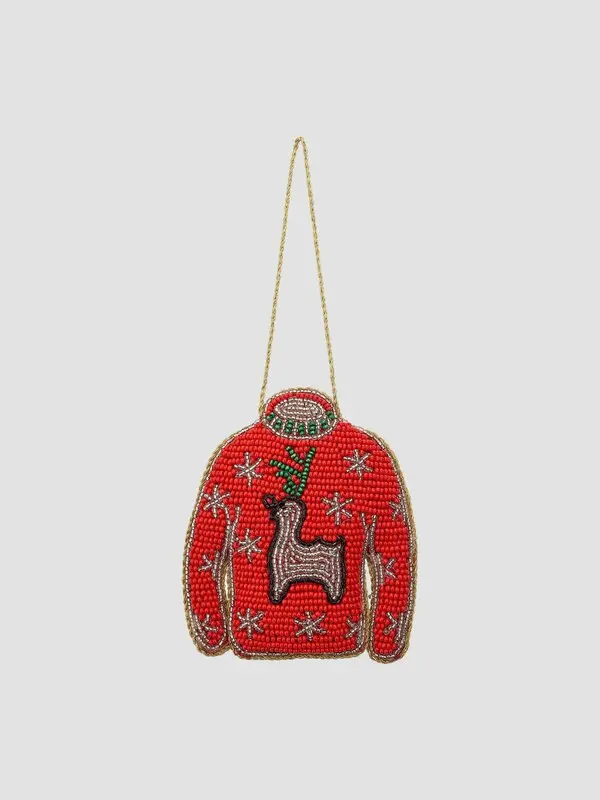 SUDHA PENNATHUR Ugly Sweater Beaded Ornat