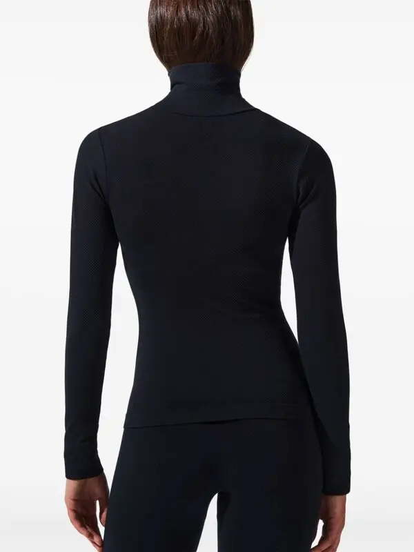 Perfect Moment Star-embroidered Thermal Top - Black