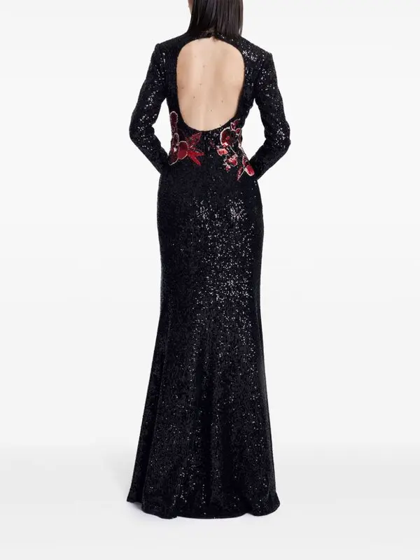 Elie Saab Embroidered Sequinned Gown