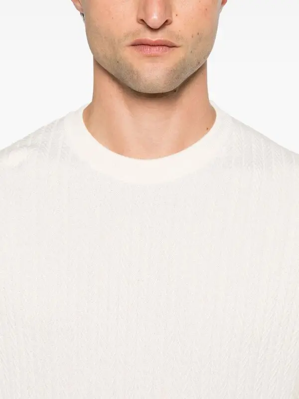 BOSS Eldo Sweater - White