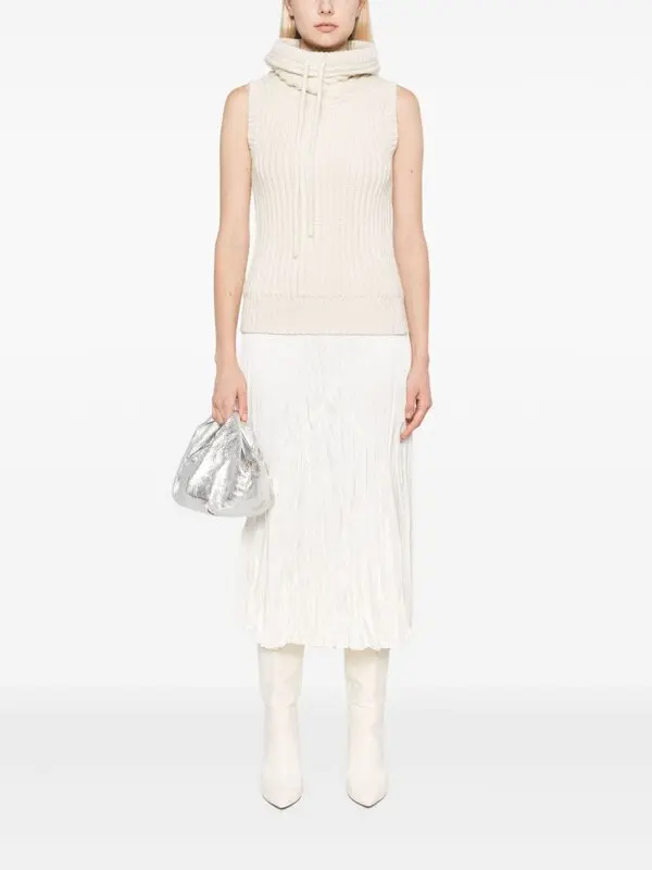 Michael Kors Satin Charmeuse Midi Skirt