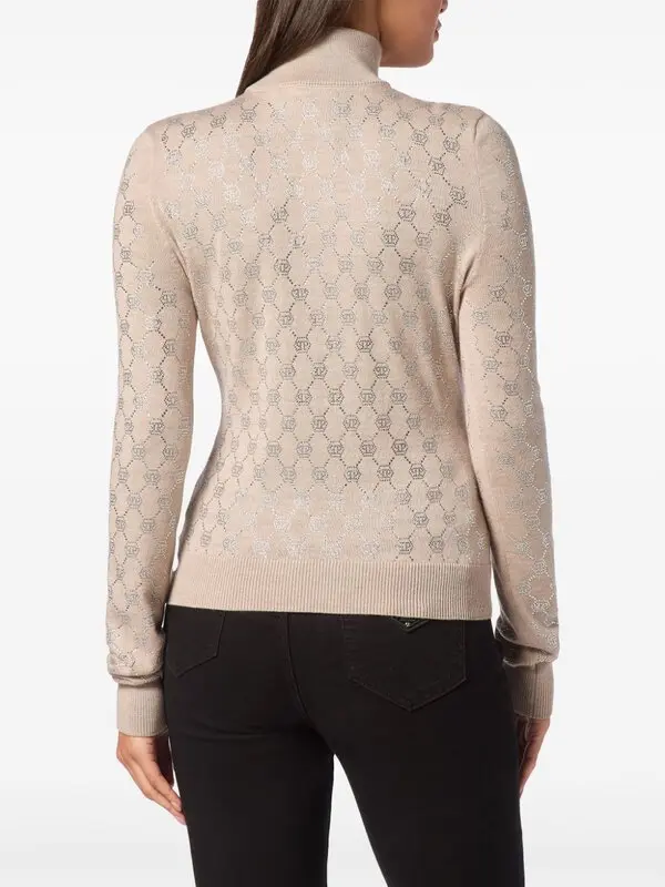 Philipp Plein Monogram Crystal-embellished Sweater
